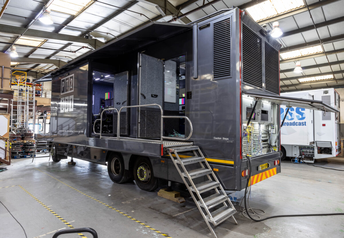 Double expander HD1080P rigid 16-camera rigid outside broadcast truck ...